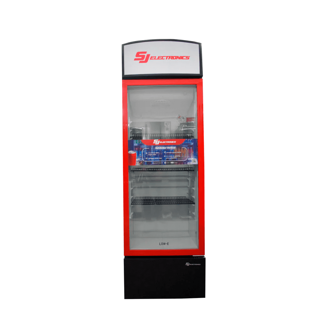 REFRIGERADOR EXHIBIDOR SJ ELECTRONICS VERTICAL SJ-220 LUZ LED 110/220