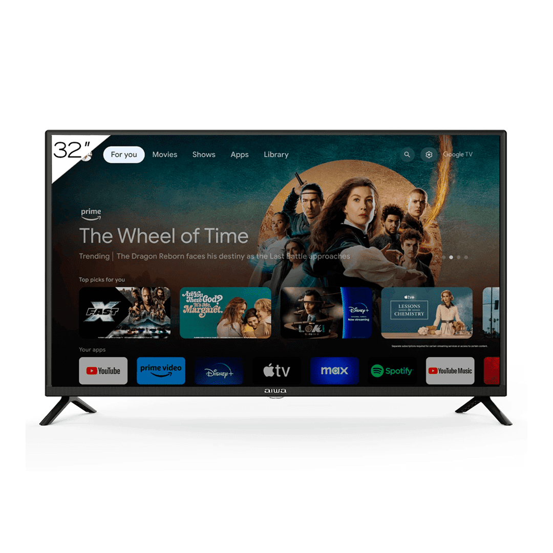 TELEVISOR 32" LED AIWA AW32D4SMG HDMI USB HBOMAX SMART TV NETFLIX WI-FI ...