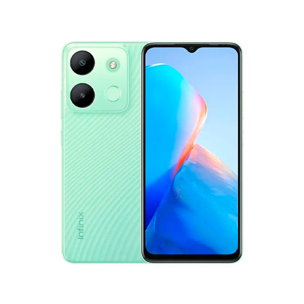 TELEFONO CELULAR SMART 7 INFINIX X6515 64GB 7 RAM 4G LTE COASTAL GREEN