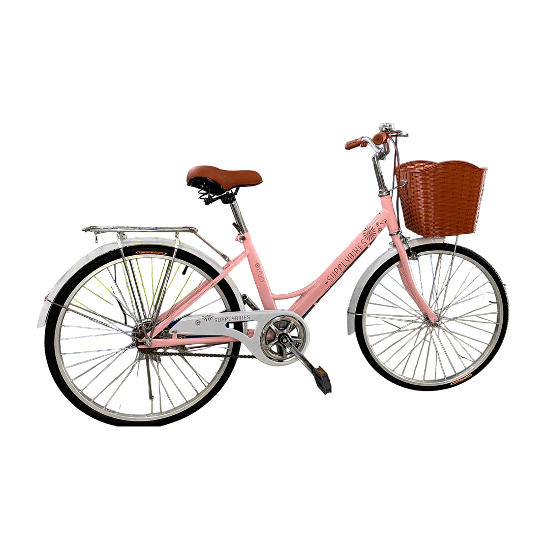 BICICLETA RIN 24 ROSADA BMX SUPPLY SIFRINA CON ACCESORIOS