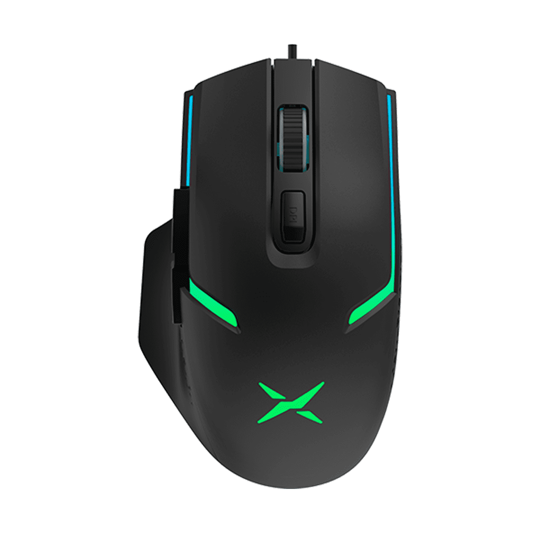 MOUSE DELUX USB GAMING M588BU BLACK + LED 8225